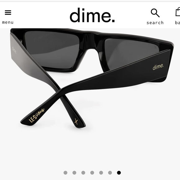 dime. | Accessories | Girls Night Glossy Black Sunglasses Les Do Makeup X Dime | Poshmark